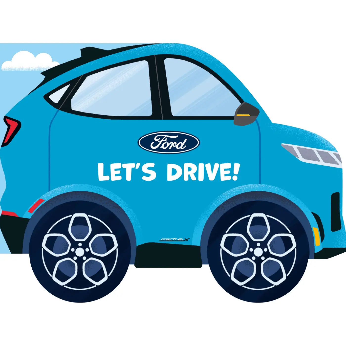 Ford Let's Drive Car Shaped Mustang Children's Book - Ford Merchandise