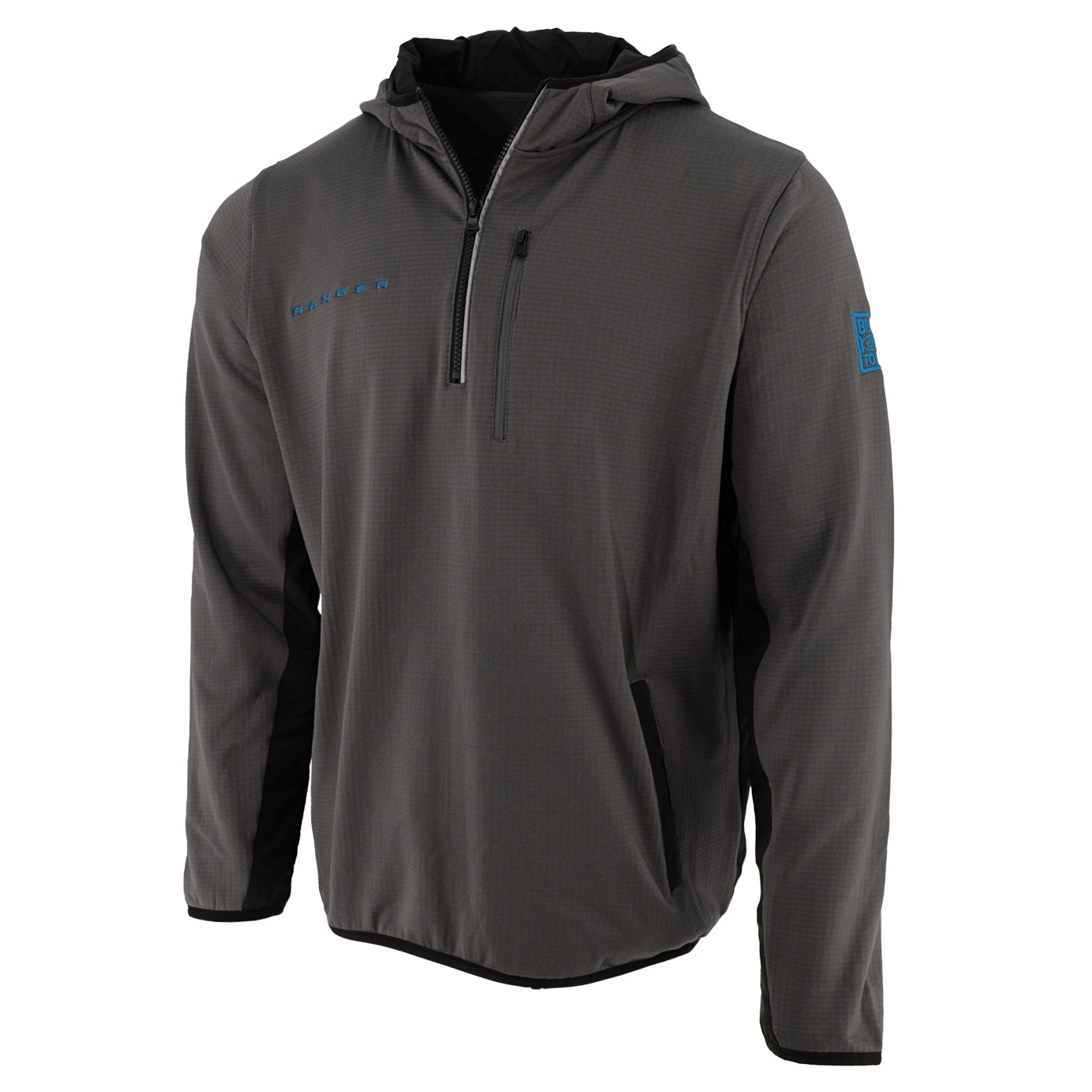 Ford Trucks BFT Ranger Men's 1/2 Zip Hooded Grid Fleece - Official Ford ...