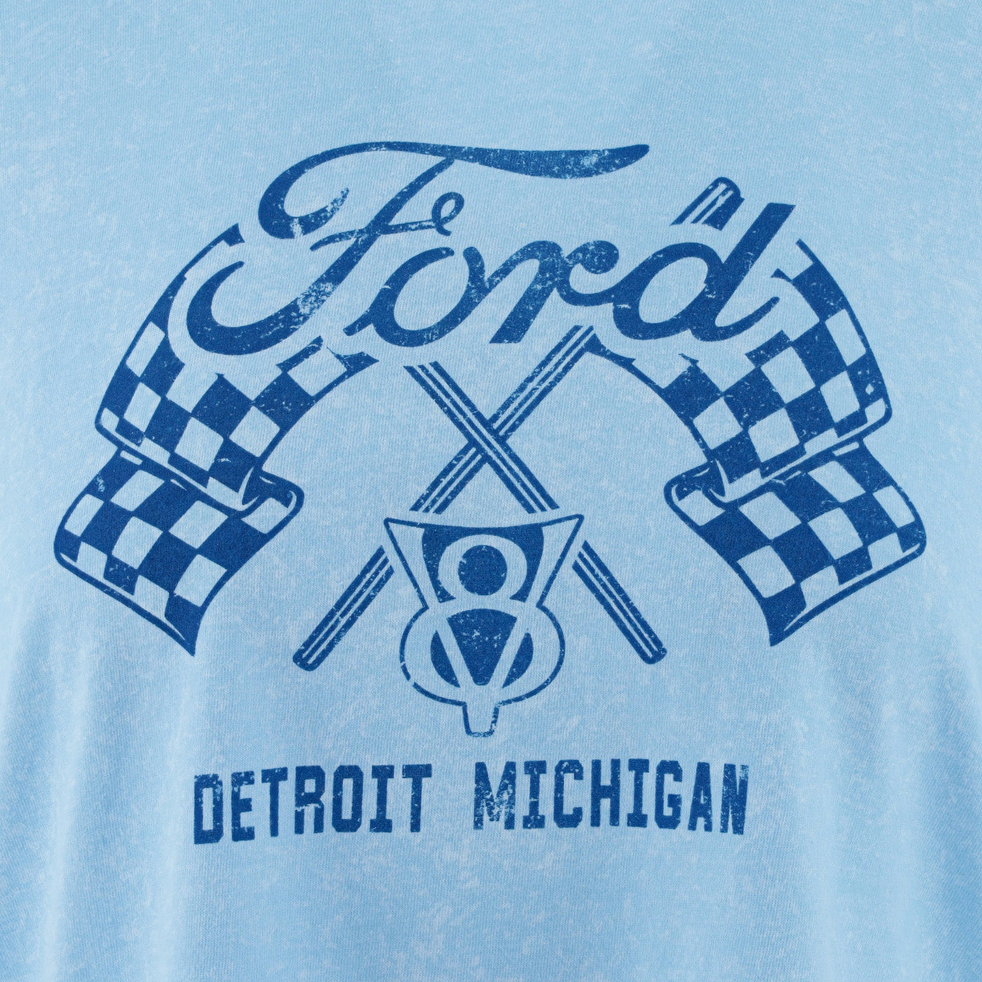 Ford Women's Ford V8 Relaxed Crop T-Shirt - Official Ford Merchandise