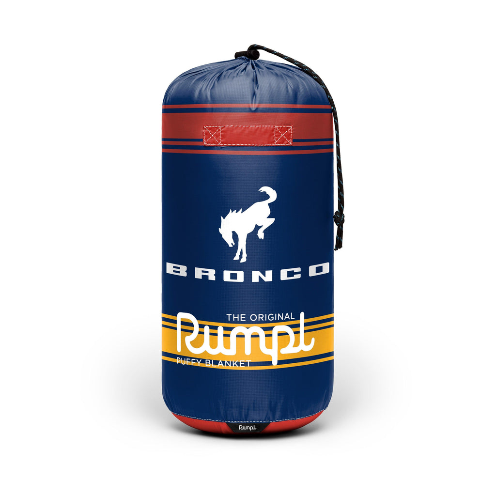 Ford Bronco Stripe Rumpl Original Puffy Blanket- Official Ford Merchandise